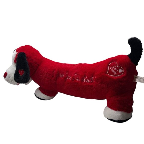 Dan Dee | Toys | Dan Dee Red Dog Dachshund Stuffed Animal Plush Hearts ...